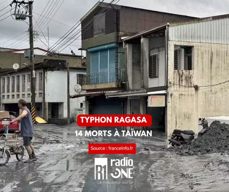 Typhon Ragasa : 14 morts à Taïwan – Radio One